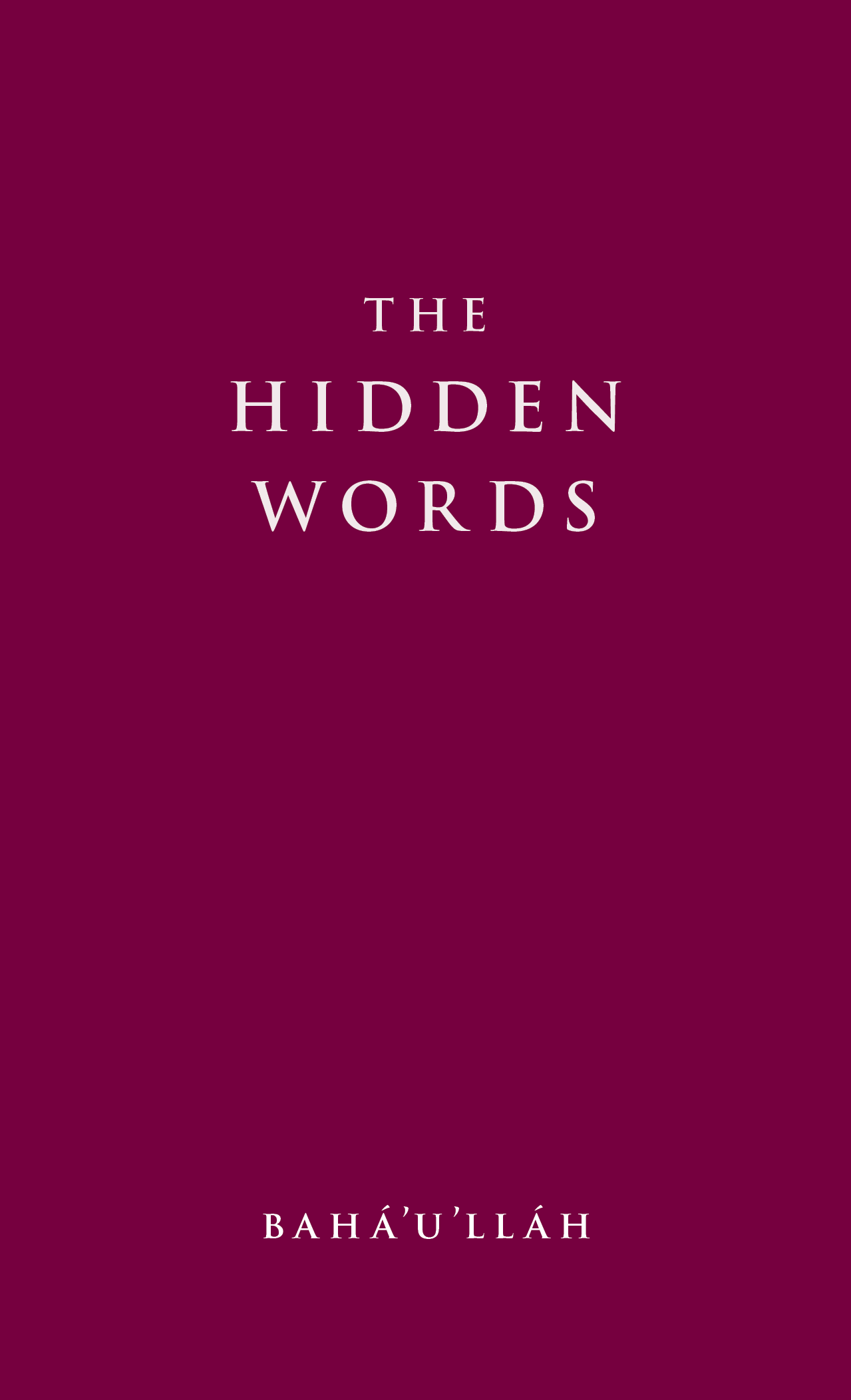 Hidden Words (English) (5-pack) – Baha'i Books Australia